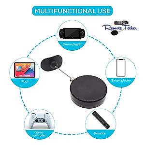 Apple 2 Pack Retractable TV Remote Holder | Security Cable Lock | Lost Remote Solution