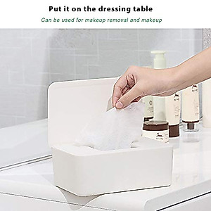 Rxan Wipes Dispenser, Wet Wipes Dispenser Holder Dustproof Tissue Storage Box Case with Lid for Home Office Desk