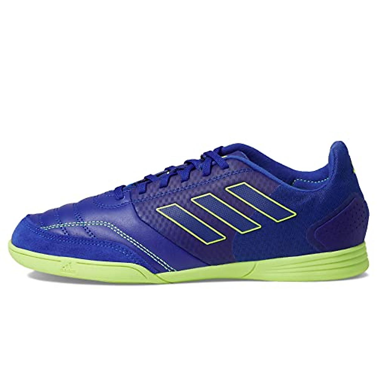 adidas Top Sala Indoor Soccer Shoe, Team Royal Blue/Team Solar Yellow/White, 3 US Unisex Little Kid