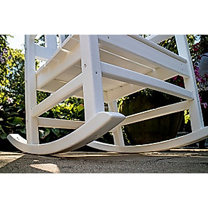 POLYWOOD Vineyard 3-Piece Rocking Set (Black)