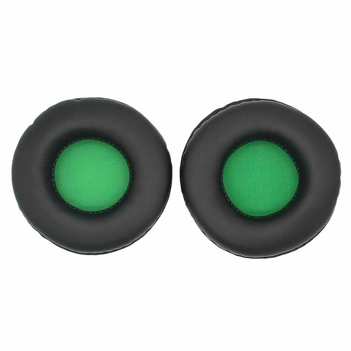 2Pcs Replacement Ear Pads Cushion for Skullcandy Hesh Hehs2.0 Hesh 2 Headphones (Black&Green)
