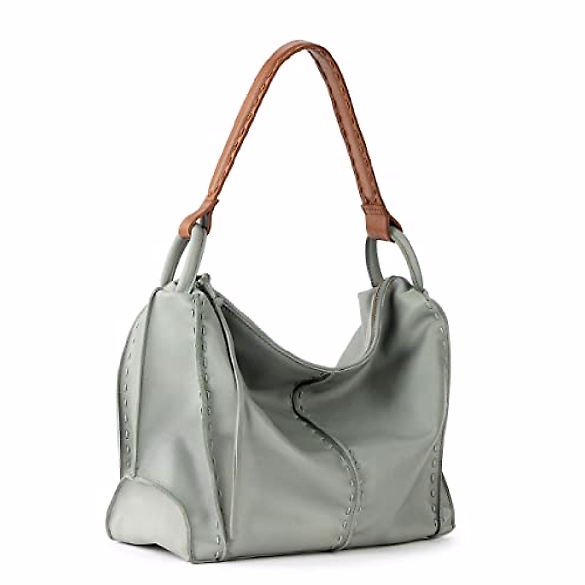 The Sak Los Feliz Hobo in Leather, Lined, Roomy Shoulder Purse, Meadow