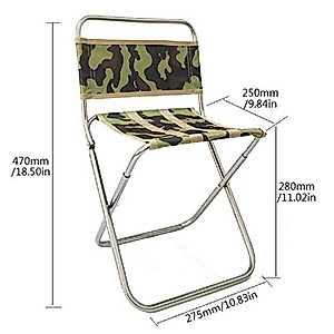 CHENGHUIXIN Folding Chair Portable Ultra Light Aluminum Alloy Back Fishing Chair Folding Stool Folding Chair Stool
