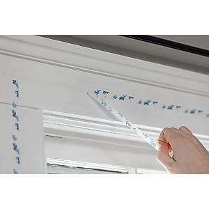 Duck Brand Window Insulation Kit - Winter Window Seal Kit Fits up to 10 Windows - Rolled Shrink Film Cuts to Size for Easy Indoor Installation - Window Tape Included - 62 In. by 420 In.- Clear
