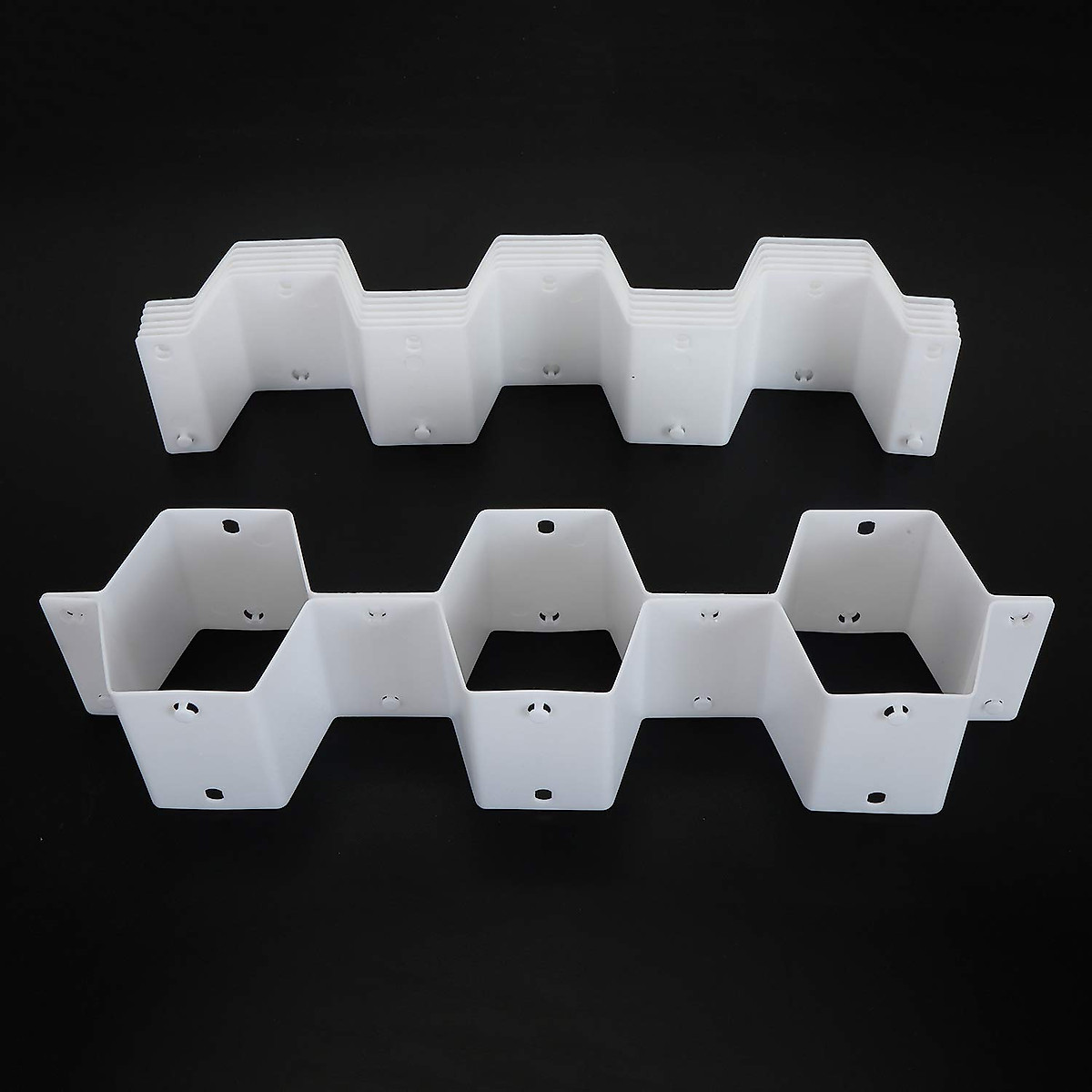 Foraineam 3 Pack Honeycomb Drawer Organizer Plastic Partition Cabinet Clapboard Storage Boxes Closet Organizer Drawer Dividers