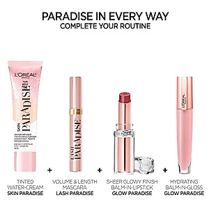 L'Oreal Paris Skin Paradise Water-infused Tinted Moisturizer with Broad Spectrum SPF 19 sunscreen lightweight, natural coverage up to 24h hydration for a fresh, glowing complexion, Light 01, 1 fl oz