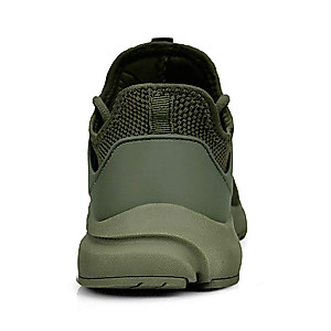 Troadlop Women's Breathable Mesh Tennis Athletic Lace up Fashion Walking Comfort Lightweight Running Sneakers Sports Shoes Size 10 Green