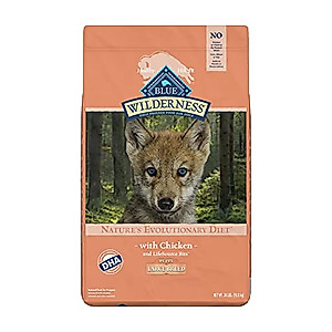 Blue Buffalo Wilderness High Protein, Natural Puppy Large Breed Dry Dog Food, Chicken 24-lb