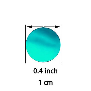 Teal Blue Foil Metallic Round Table Confetti Decor Circle Dots Mylar Table Scatter Confetti Under the Sea Birthday Baby Shower Summer Pool Beach Wedding Bachelorette Party Confetti Decorations, 60g