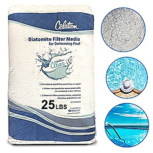 EasyGo Product Celatom Diatomaceous Earth DE Pool Filter Aid – Swimming Pool & Spa Filtration – - 25 Pounds
