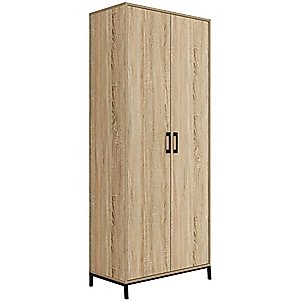 Sauder North Avenue 2-Door Storage Cabinet in Charter Oak, Charter Oak Finish