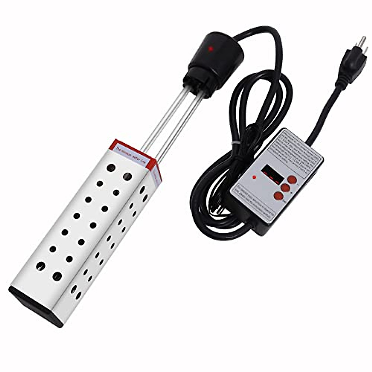 𝑼𝒑𝒈𝒓𝒂𝒅𝒆 1500W Electric Immersion Water Heater for Bathtub/Hot Tub/Inflatable Pool, Stainless Steel Submersible Bucket Heater with Temperature Controller, Rapid Heat 5 Gallons Water in Minutes