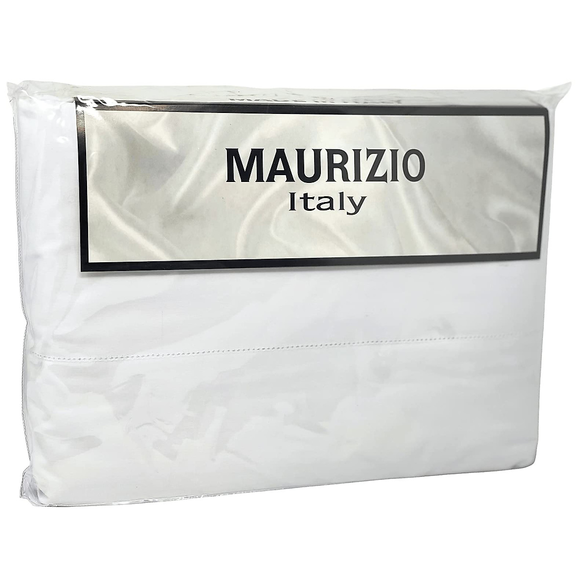 Maurizio Italy 3 Piece 100% Cotton Luxury Duvet Quilt Comforter Cover Set with an Embroidered Hemstitch Detail (King (U.S. Standard))