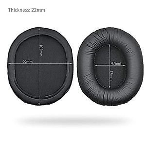 Replacement M40fs Earpads - Ear Cushion Pillow Foam Parts Cover Compatible with HP-M77 ATH-M40fs ATH-D40fs ATH-M66 Headphones