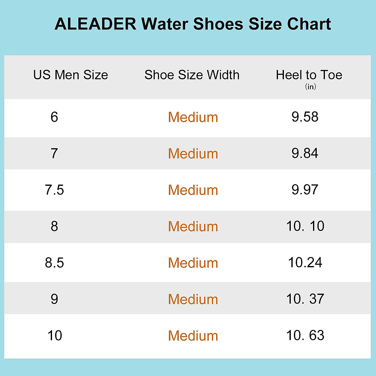 ALEADER Womens Water Shoes, Slip on Beach Walking Aqua Shoes Grey 8 B(M) US