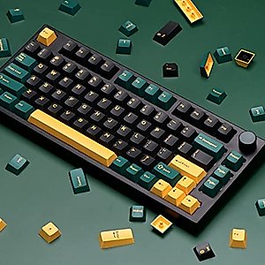 EPOMAKER MARRS 172 Keys Cherry Profile ANSI/ISO PBT Double Shot Keycaps Set for Mechanical Keyboard, Compatible with MX-Clone Switches