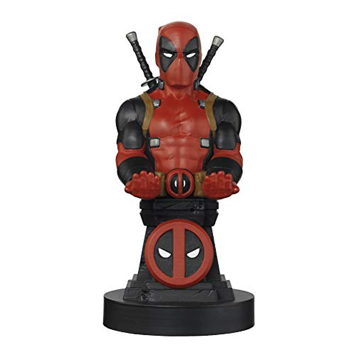 Exquisite Gaming: Marvel: Deadpool Plinth - Original Mobile Phone & Gaming Controller Holder, Device Stand, Cable Guys, Licensed Figure