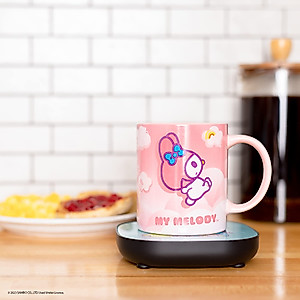 Uncanny Brands My Melody Coffee Mug with Electric Mug Warmer – Keeps Your Favorite Beverage Warm - Auto Shut On/Off
