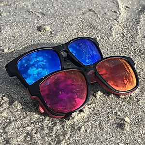 Polarized Floating Sports Sunglasses for Men Women Baseball Running Cycling Golf Durable and Ultralight Frame -Blue