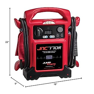 Clore Automotive Jump-N-Carry JNC770R 1700 Peak Amp Premium 12 Volt Jump Starter - Red