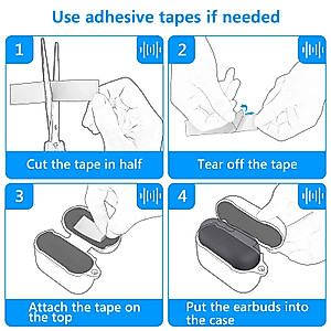 Geekria Silicone Case Cover Compatible with Sennheiser Momentum True Wireless 3 Earbuds, Earphones Skin Cover, Protective Carrying Case with Keychain Hook, Charging Port Accessible (Red)