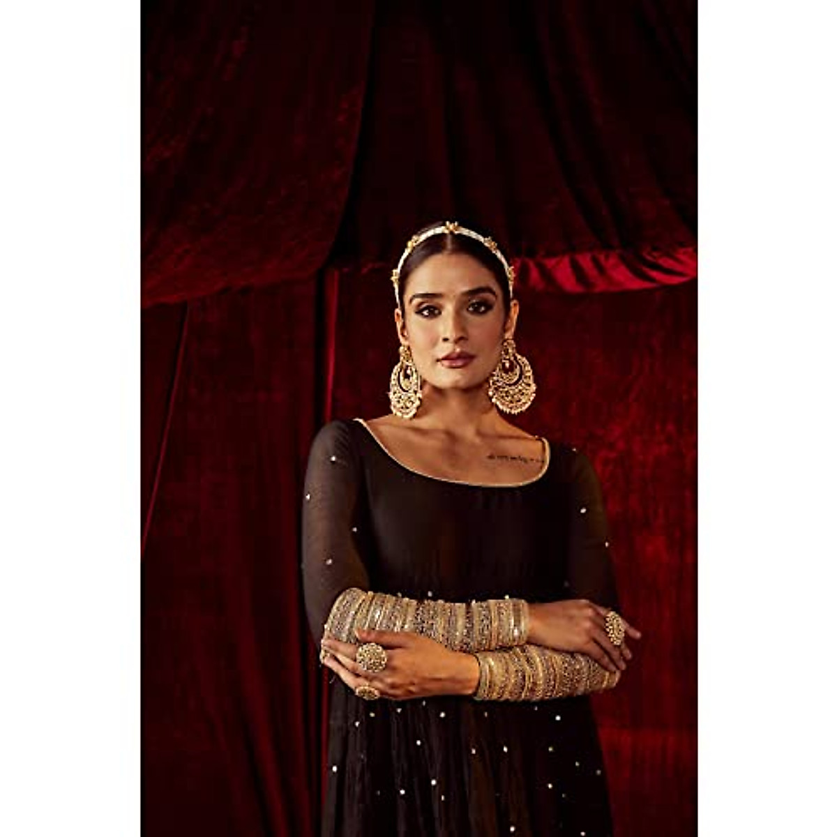 Elina fashion Indian Kurti for Womens With Pant & Dupatta | Ethnic Readymade Kurtis Stitched Kurta For Women Black