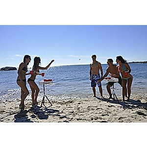 Portable Beer Pong Table/Tailgate Game with Backpack Carry Case and Balls