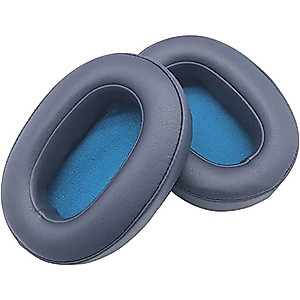 WH-XB900N Replacement Ear Pads Potein Leather Earpads Cover Quite-Comfort Sponge Ear Cushion Pad Earmuff Repair Parts Compatible with WH-XB900N On-Ear Headphone(Blue)
