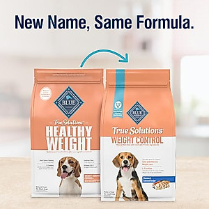 Blue Buffalo True Solutions Weight Control Natural Dry Dog Food for Adult Dogs, Chicken, 4-lb. Bag