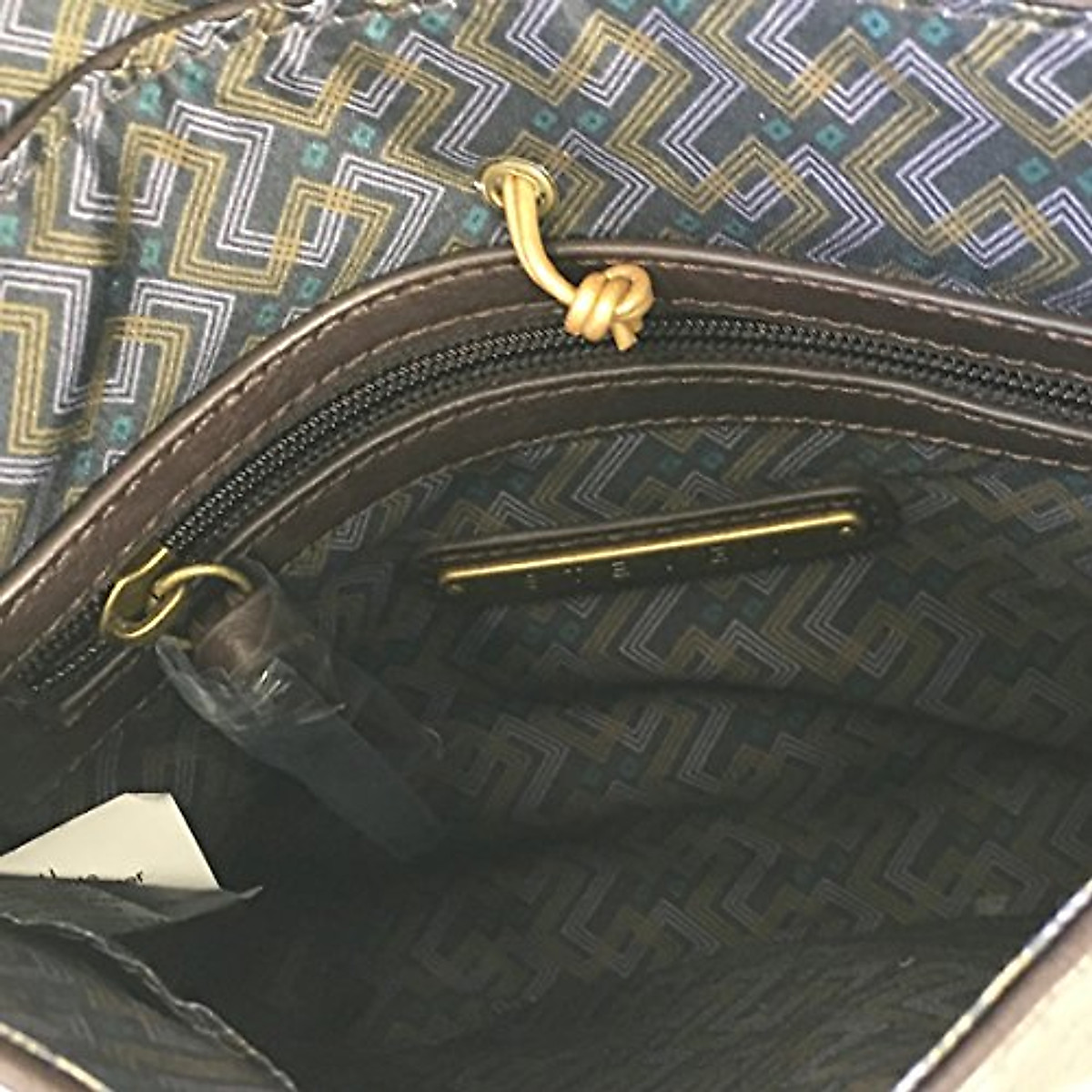 Steven By Steve Madden Zelda Patchwork Clutch Crossbody, Brown Multi