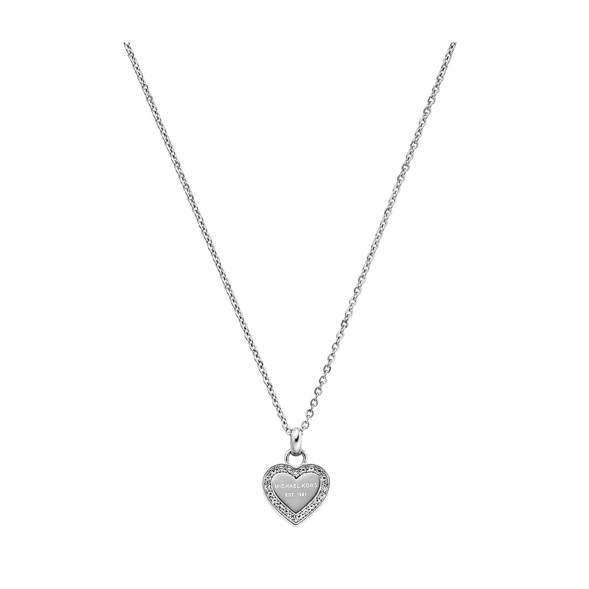 Michael Kors Women's Silver Stainless Steel Necklace MKJ3970040
