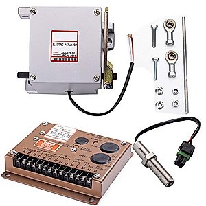 Knowtek ADC225-12V Actuator + Governor ESD5500E + Magnetic Pickup Sensor MPU 3034572 for Generator 1 Set Actuator ADC225-12