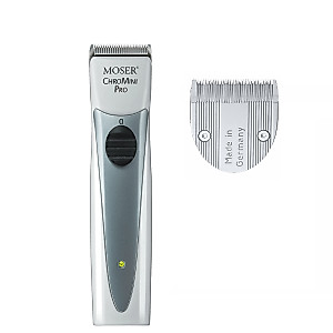 Moser Chrome Mini Cordless Trimmer, White