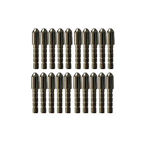JIEXI HWYP Aluminum Arrow Glue in Points Arrow Tips for ID 4.2mm Arrow shafts Pack of 50