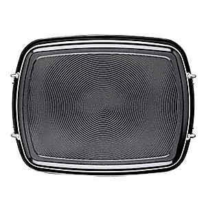 Circulon Ultra Lasting Nonstick Roaster/Roasting Pan with Easy Serve Rack, 17 Inch x 13 Inch, Black