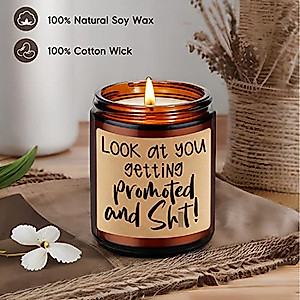 LEADO Scented Candles - Promotion Gift - Promotion Gifts for Women, Men, Coworker, Friends, Employees - Funny Promotion Gifts, Congratulations Gifts for Women, New Job, Office, Job Promotion Gifts