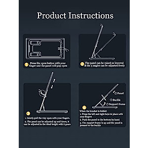 Casartish Portable Cell Phone Stand, Adjustable Phone Stand for Desk, Ultra Thin Phone Holder Stand, Folding Alloy Stand Compatible with All Mobile Phone, iPad, Tablet 4-12'' Desk Accessories (Pink)