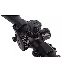 MYMY Premium Quality, 6 24x50mm AOL Scope W Front AO Adjustment. Red/Green mil dot Reticle with Black