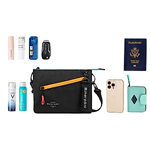 Sherpani Zoom, Small Crossbody Purse, Nylon Crossbody Bag, Lightweight Cross Body Bag, Sleek Dual Pouch, Purses for Women, RFID Protection (Chromatic)