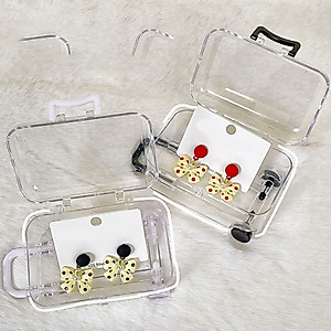 TERNCOEW Miniature Suitcase Dolls Accessories Trunk Toy Small Purse Handbag Luggage Storage Box Dollhouse Decoration Candy Box