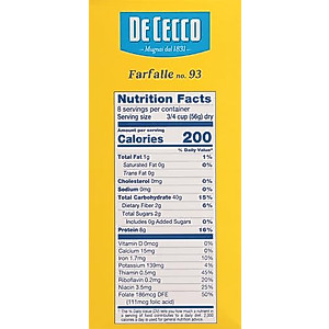 De Cecco Farfalle Pasta, 16 Oz