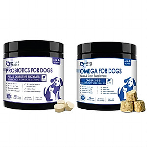 Probiotics for Dogs - Omega 3 Fish Oil for Dogs