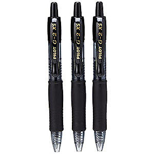 Pilot G2 Pixie 0.7mm Mini Gel Ink Retractable Rollerball Pen (Pack of 12) - Black