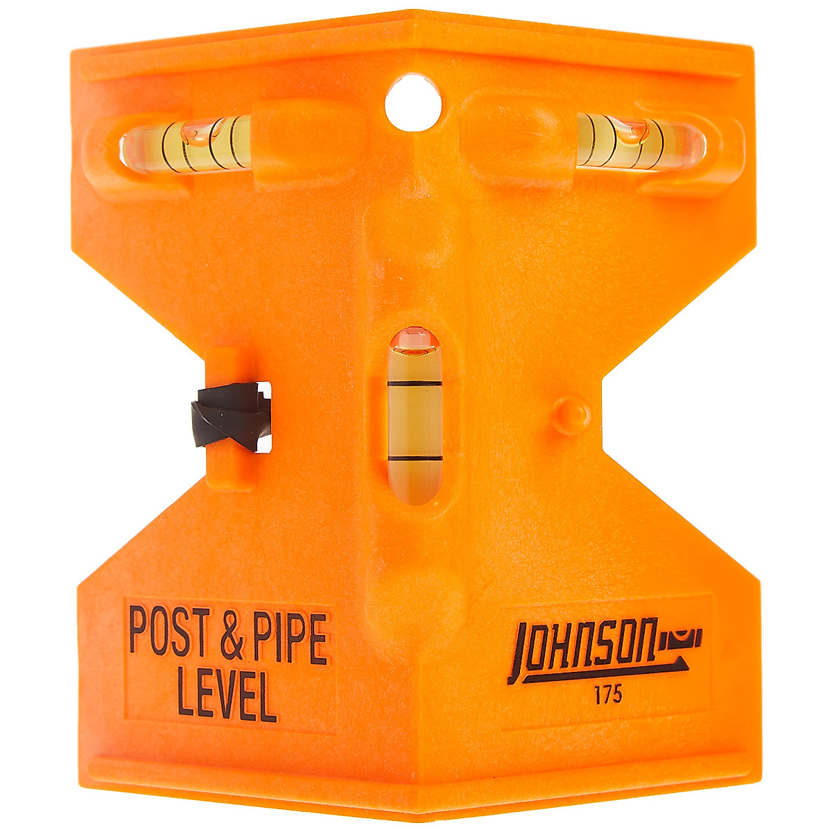 Johnson Level & Tool 175-O Orange Post & Pipe Level, 4" x 5" x 9", Orange, 1 Level