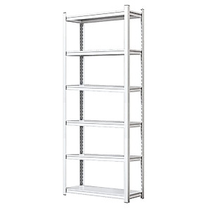 FIFOR Garage Shelving Heavy Duty, Adjustable 6-Tier Metal Shelves for Storage, Utility Shelf Rack,for Bathroom, Living Room, Balcony, Kitchen (Color : B, Size : 120 * 40 * 183cm)