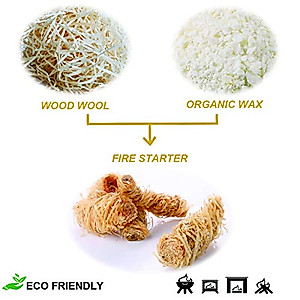 Fire Starter, 108 Count Natural Fire Starters for Fireplace, Charcoal Starter, Fire Starters for Grill, Campfires, Fireplace, BBQ, Firestarters for Indoor Outdoor Fire Pit, Wood Fireplace Starters