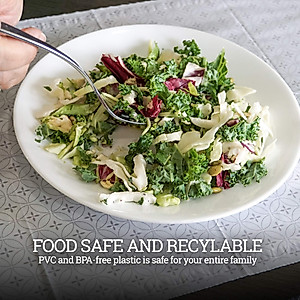 Gray and White Disposable Placemats for Baby, Toddlers, Children and Adults - Sticky Toppers for Tables - Restaurant, Travel, Airplane Tray Covers, Schools - 40 Pack