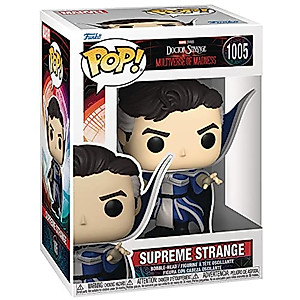 POP Marvel: Doctor Strange Multiverse of Madness - Supreme Strange Funko Pop! Vinyl Figure (Bundled with Compatible Pop Box Protector Case), Multicolor, 3.75 inches