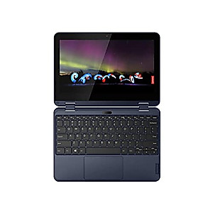 Lenovo 500w Gen 3 11.6" Touchscreen Convertible 2 in 1 Notebook, Intel Celeron N5100 Quad-core, 4GB RAM 64GB Flash Memory, Windows 10 Pro, 82J30001US, microSD Reader, Abyss Blue + ZipnologyCloth- New
