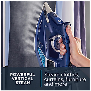 Rowenta DW9280 Digital Display Steam Iron for Clothes, 1800W, Stainless Steel Soleplate, 400 Steam Holes, Vertical Steaming, Variable Steam Control, Auto Off
